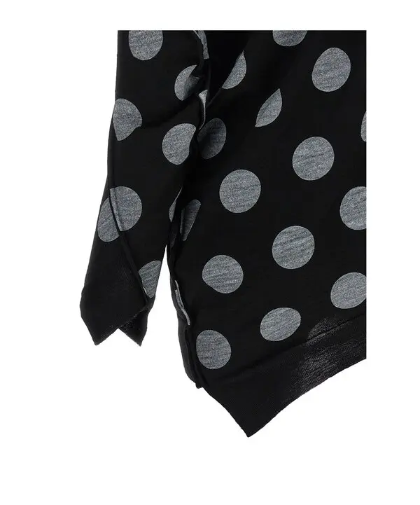 Junya Watanabe Asymmetric Polka-dot Cardigan