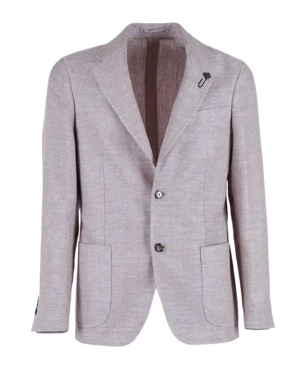 LARDINI Roma Single-breasted Blazer - Gray