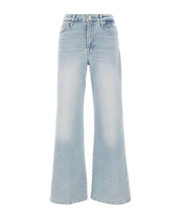 7 For All Mankind Lotta Tailorless Wide-leg Jeans - Blue