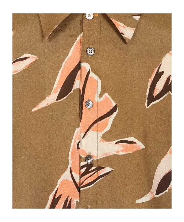 Paul Smith Le Peche Fish Print Shirt - Brown