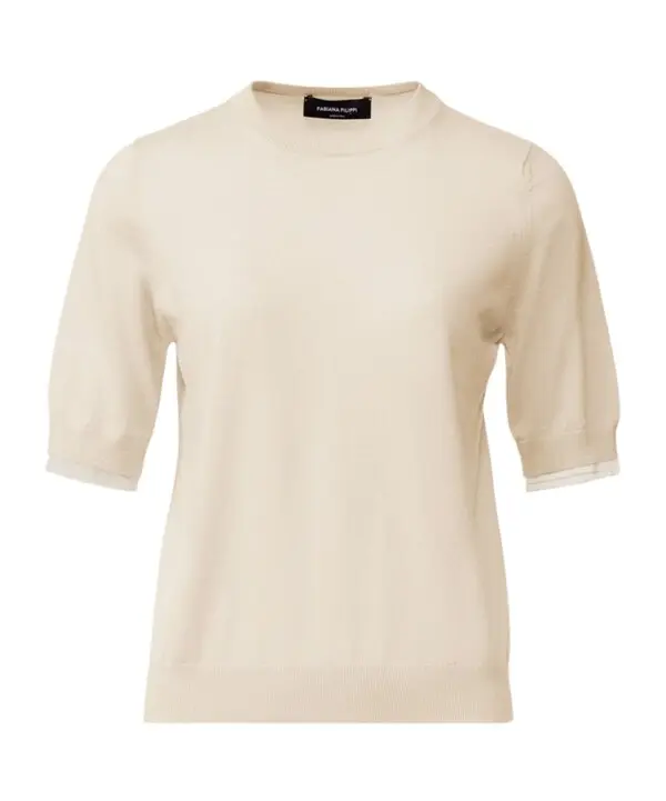 Fabiana Filippi Embellished-trim Crewneck Knitted Top - No