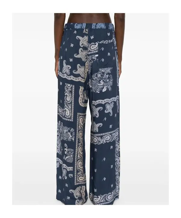 Attico Paisley Wide Leg Trousers