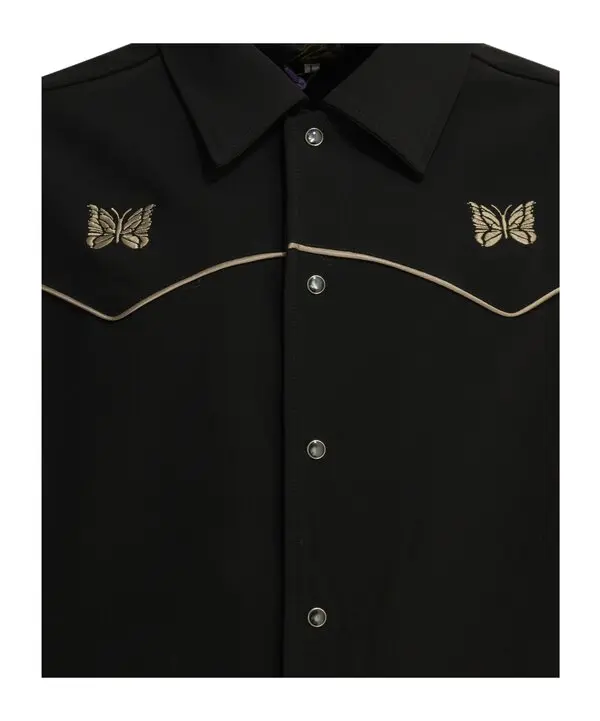 Needles Piping Cowboy Overshirt Jacket - Black