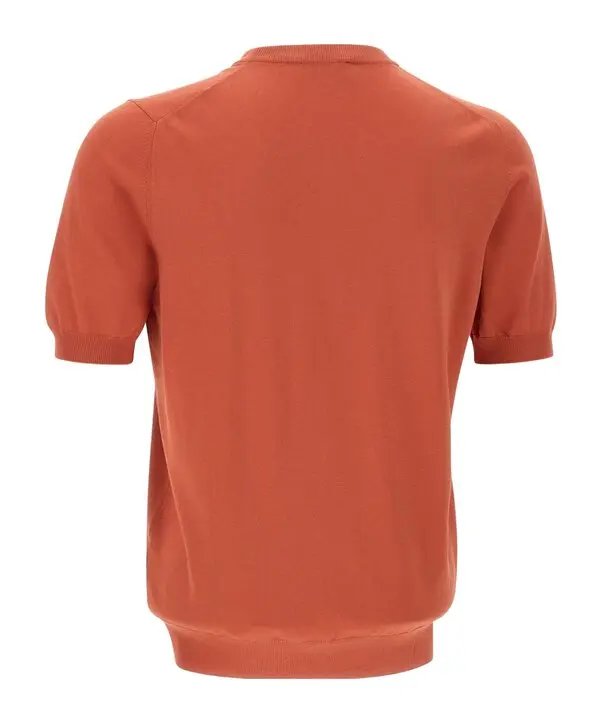 GRAN SASSO Short Sleeve Crewneck Knitted Top