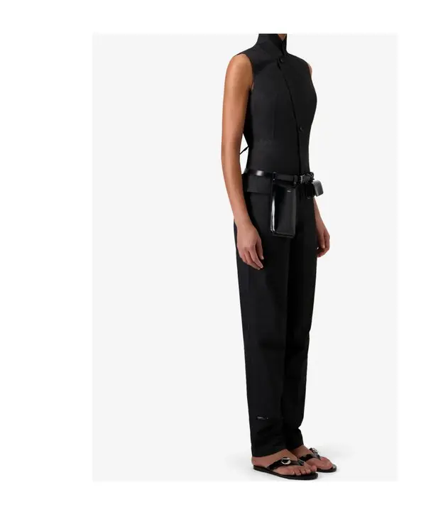 Coperni High Collar Button Knitted Top
