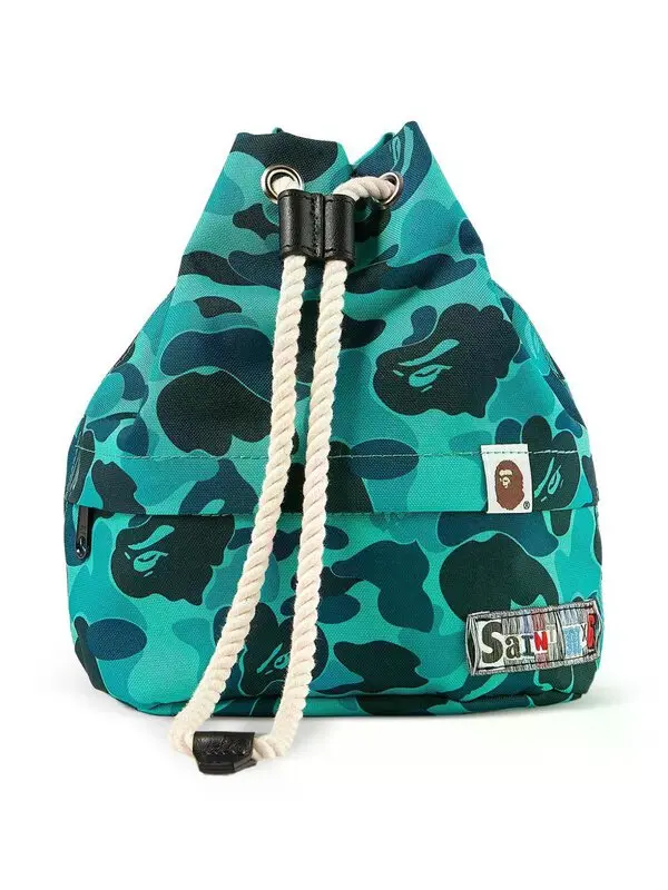 SAINT MXXXXXX Camouflage Canvas Handbag