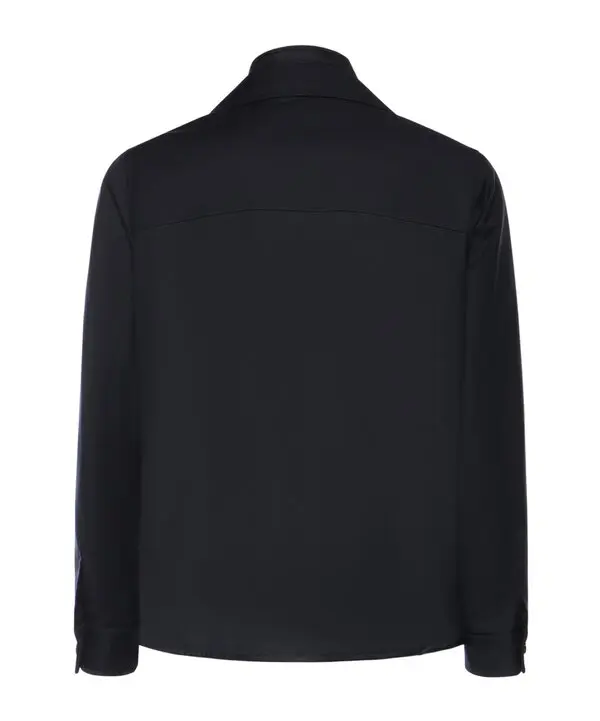 MOORER Four-pocket Buttoned Coat - Black