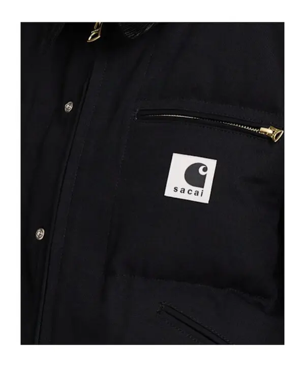 Sacai X Carhartt Wip Down Jacket - Black