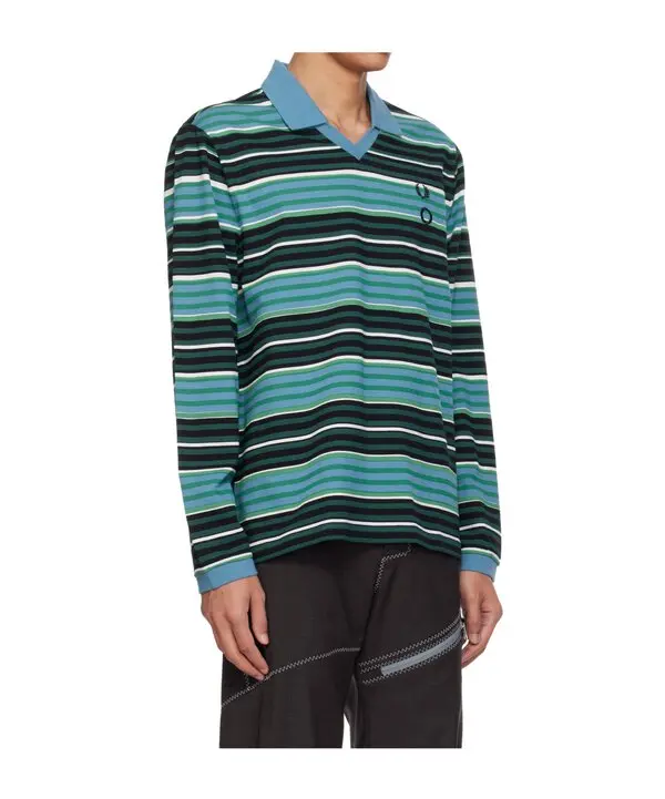 CRAIG GREEN X Fred Perry Collaboration Printed Long-sleeve Polo Shirt