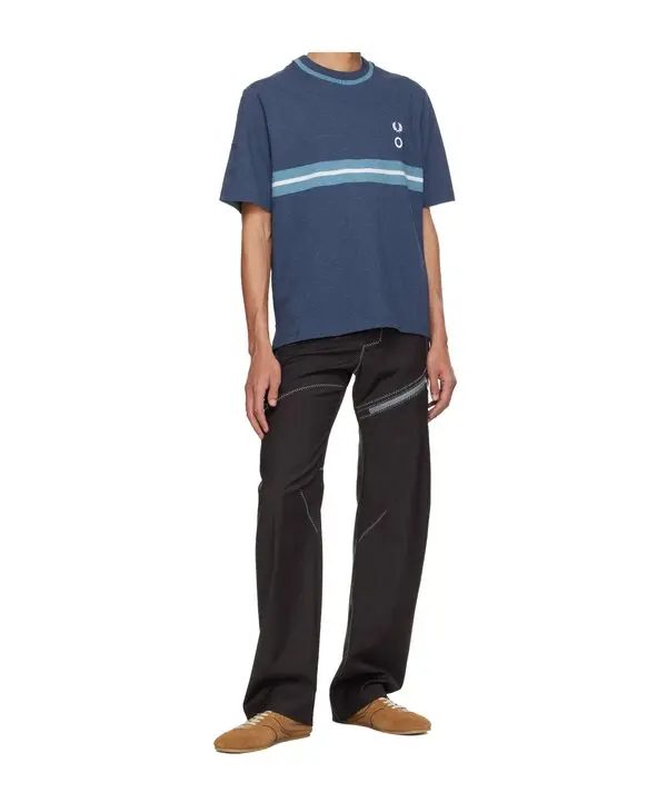CRAIG GREEN X Fred Perry Half And Half Crew Neck T-shirt