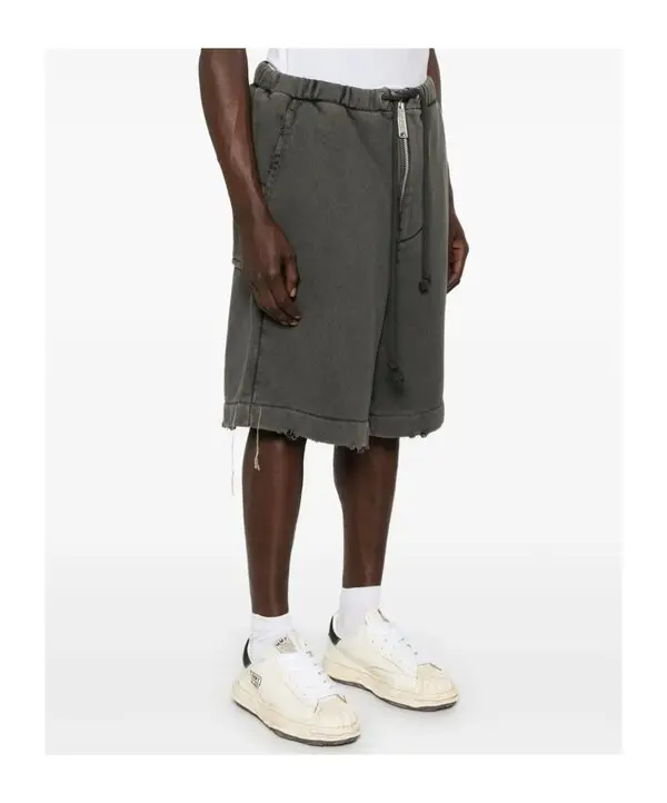 Mihara Yasuhiro Distressed Cotton Shorts