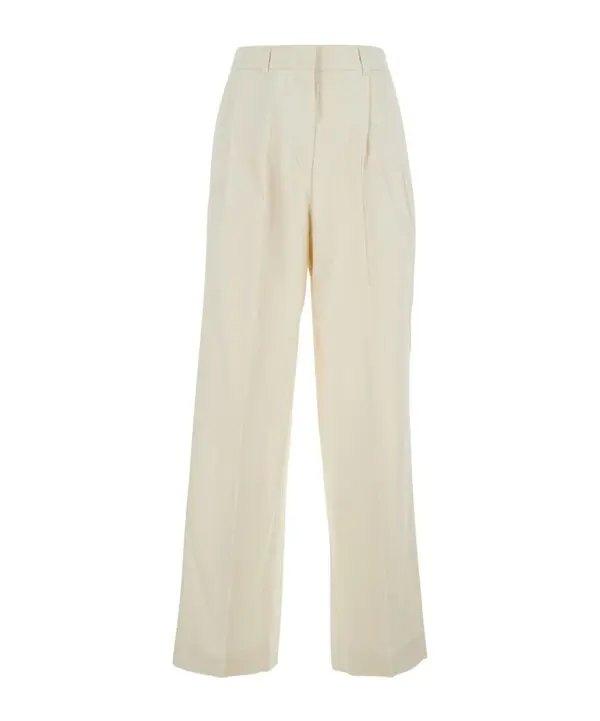 DUNST Pleated Chino Pants - Nude