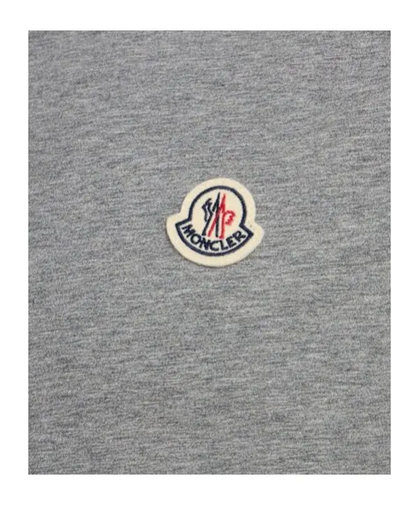 Moncler 3 Pack Logo Patch Cotton T-shirt - Gray