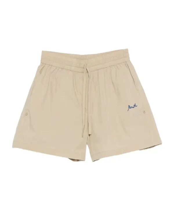 P.a.r.o.s.h Ninja Logo-detail Shorts - Beige