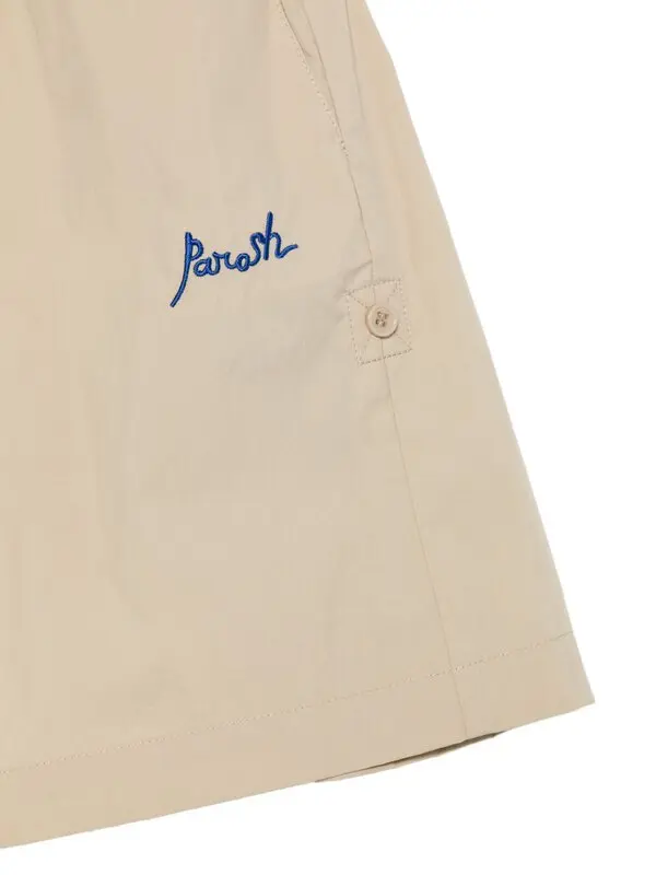 P.a.r.o.s.h Logo Detail Shorts - Beige