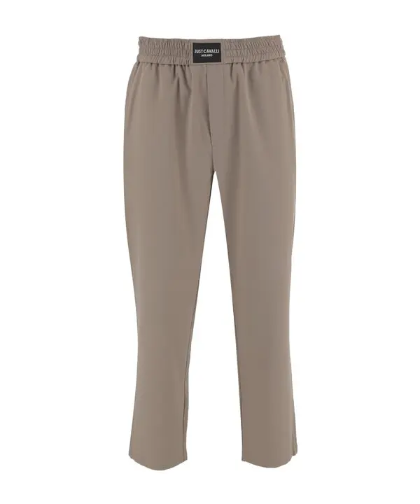 Just Cavalli Straight-leg Pants With Elastic Waistband