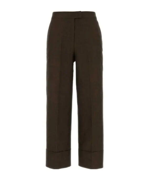 PT TORINO Cloe Cuffed Wide-leg Pants