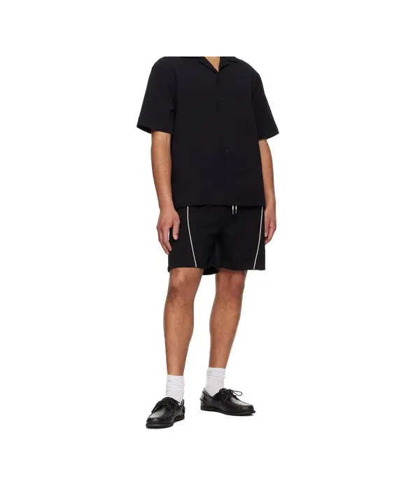 Hugo Boss Drawstring Shorts With Contrast Piping
