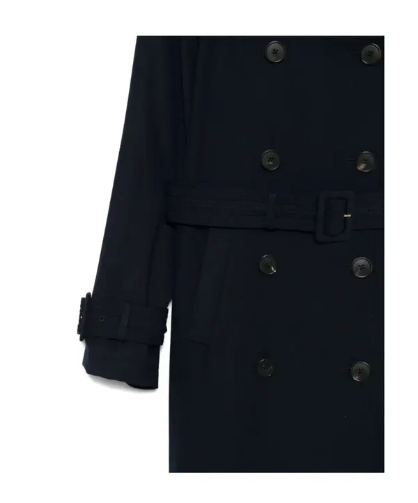 Veronica Beard Conneley Belted Trench Coat - Black