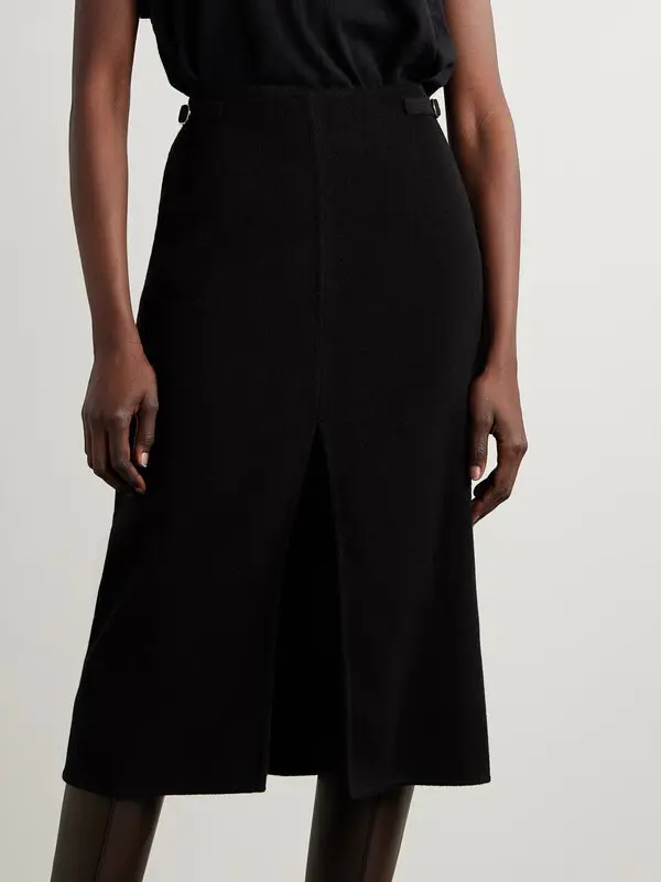 Gabriela Hearst Double-sided Cashmere Felt Midi Skirt