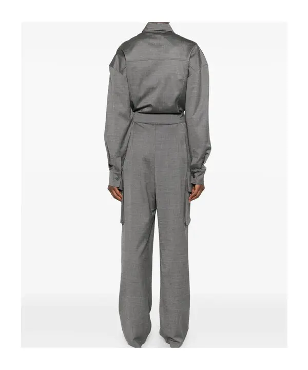 THE FRANKIE SHOP Long Sleeve Collared Jumpsuit