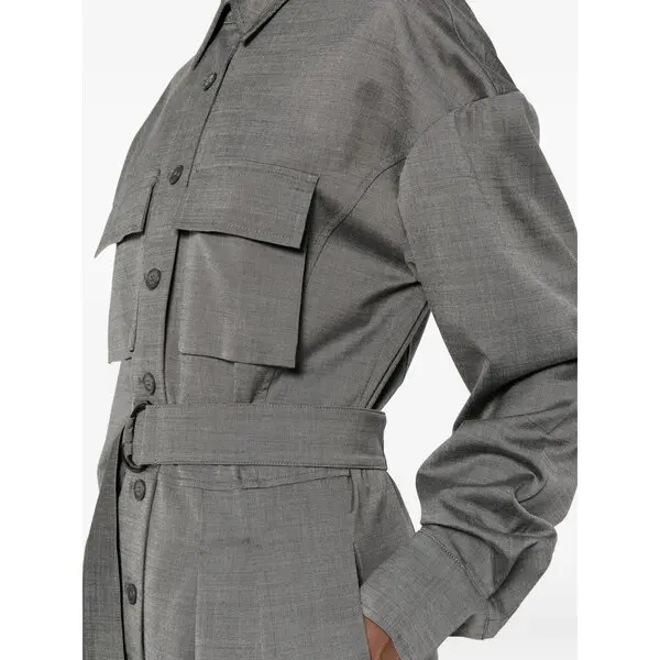 THE FRANKIE SHOP Long Sleeve Collared Jumpsuit