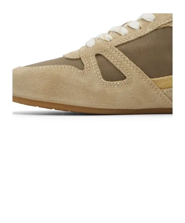 Isabel Marant Étoile Suede And Canvas Lace-up Sneakers - Nude