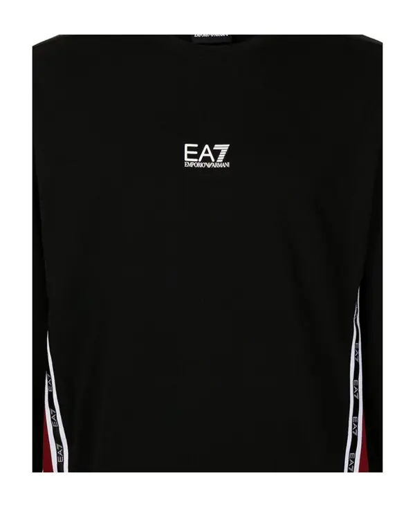 EA7 Logo-print Cotton Sweatshirt