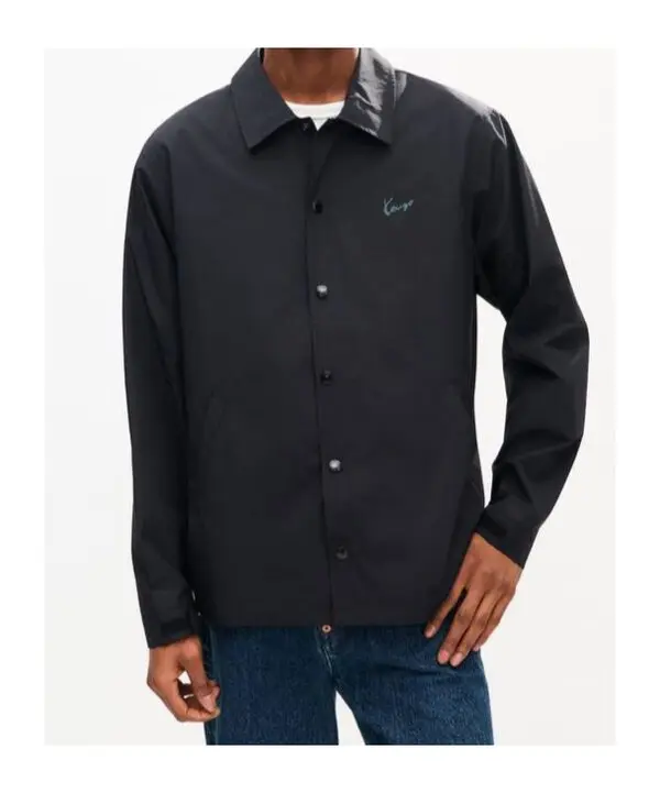 Kenzo Signature Light Coach Jacket In Cotton Nylon
