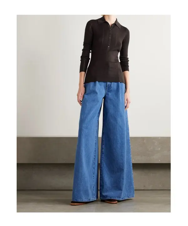 Gabriela Hearst Long-sleeve Knit Polo Shirt