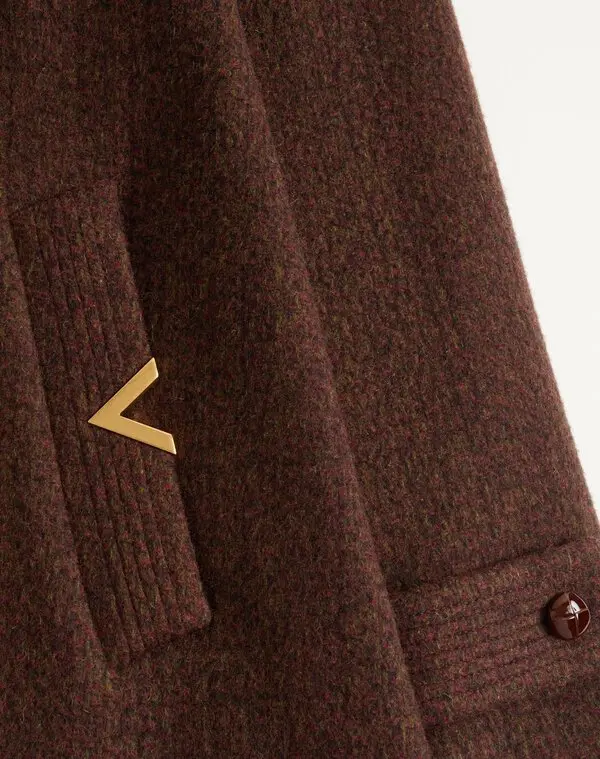 Valentino Garavani Collared Long-sleeved Coat