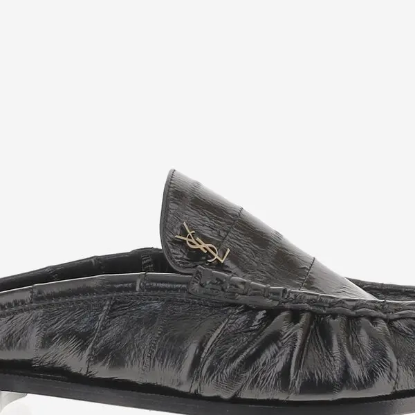 Saint Laurent Logo Plaque Slip-on Flat