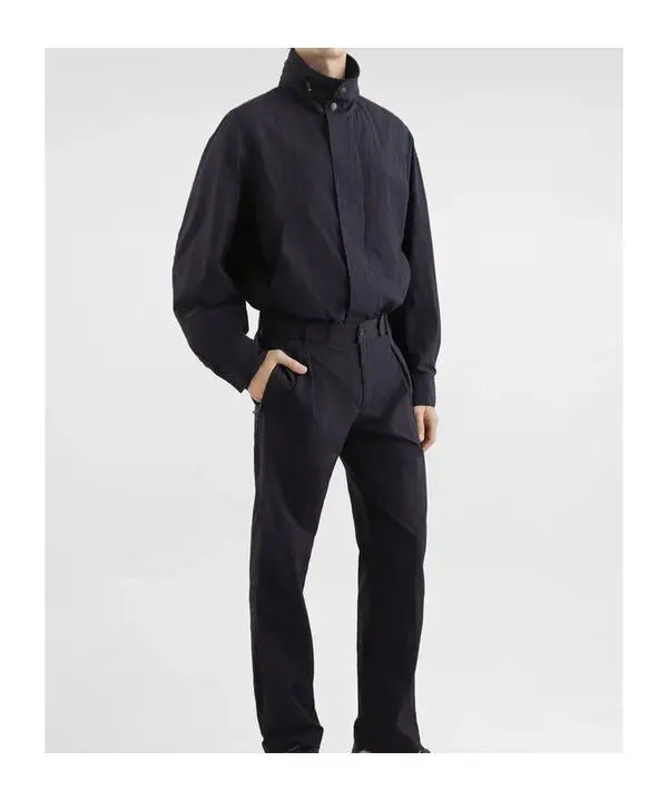 Dolce & Gabbana High Neck Jacket With Logo Patch - Black