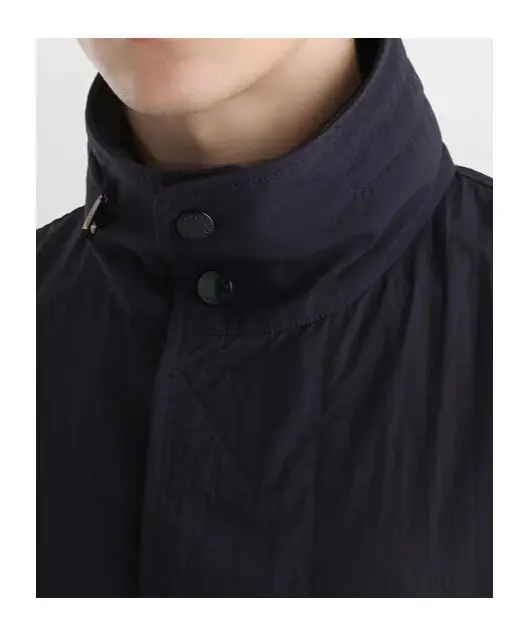 Dolce & Gabbana High Neck Jacket With Logo Patch - Black