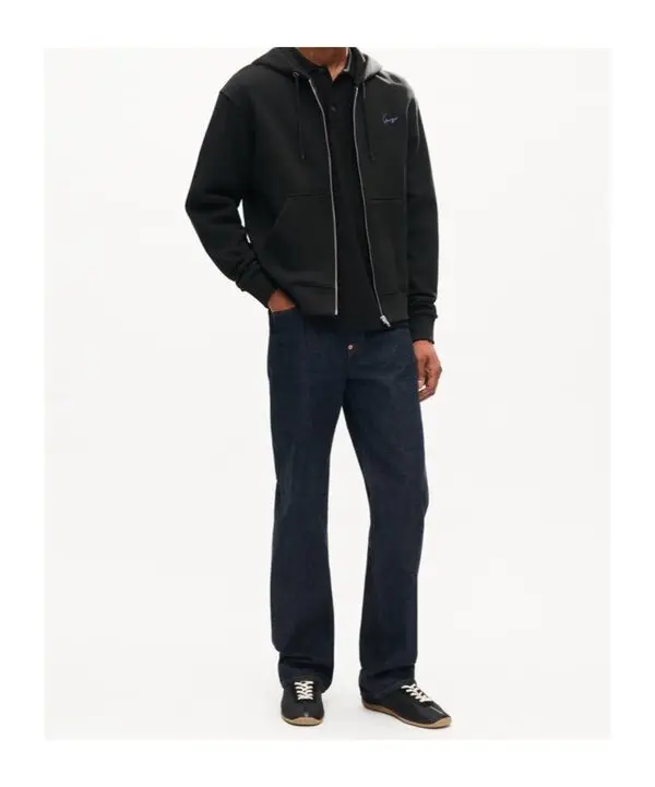 Kenzo Signature Embroidered Zip-up Hoodie