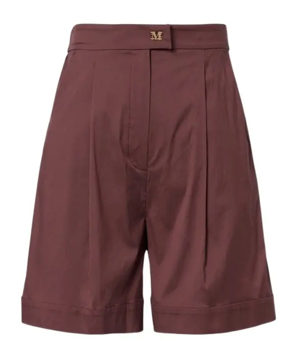 Max Mara Pleated Shorts - Red