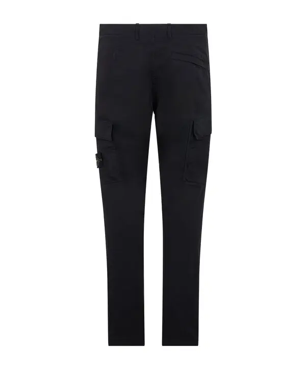 Stone Island Straight-leg Cargo Pants - Black