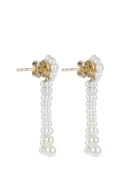 Sophie Bille Brahe Pearl Dangle Earrings