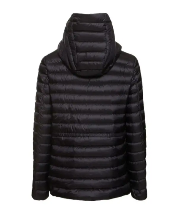 Moncler Raie Short Down Jacket With Drawstring Waist And Logo Patch