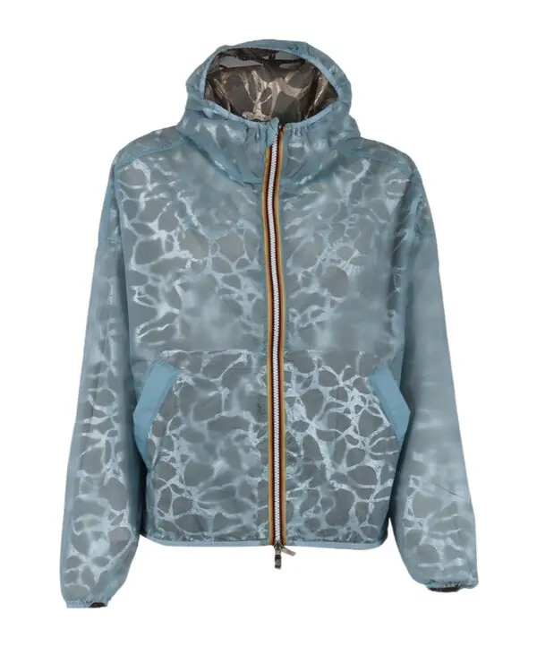 K-WAY Laurettee Super Light Reversible Hooded Jacket - Gray