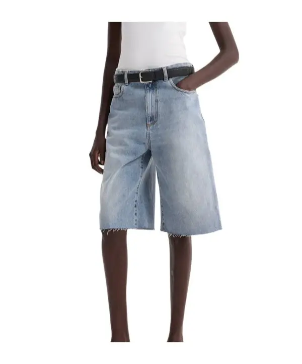 RÓHE Wide-leg Denim Shorts - Multicolor