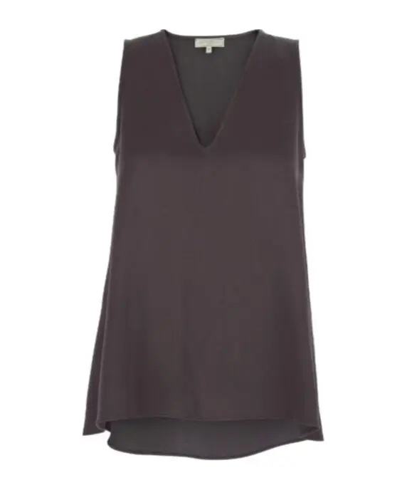 Antonelli Firenze V-neck Sleeveless Blouse - Brown