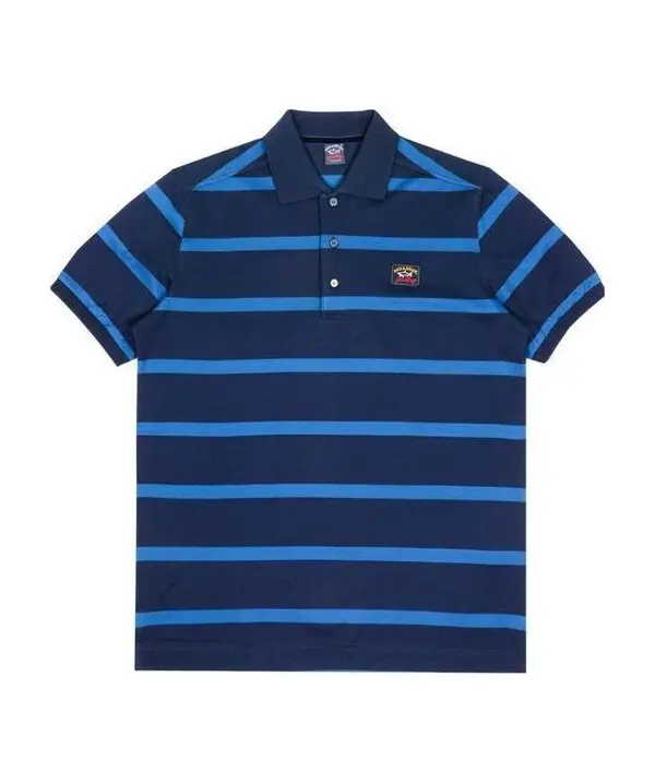 PAUL  SHARK Striped Logo Polo Shirt