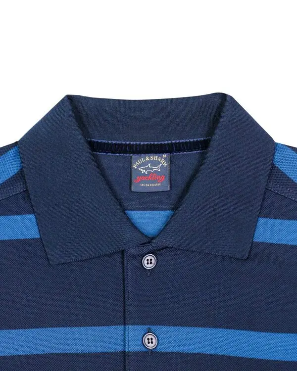 PAUL  SHARK Striped Logo Polo Shirt