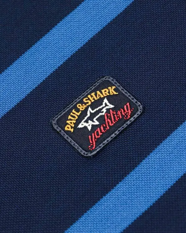 PAUL  SHARK Striped Logo Polo Shirt