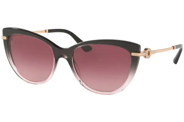 BVLGARI Gradual Logo Cat Eye Sunglasses - Pink