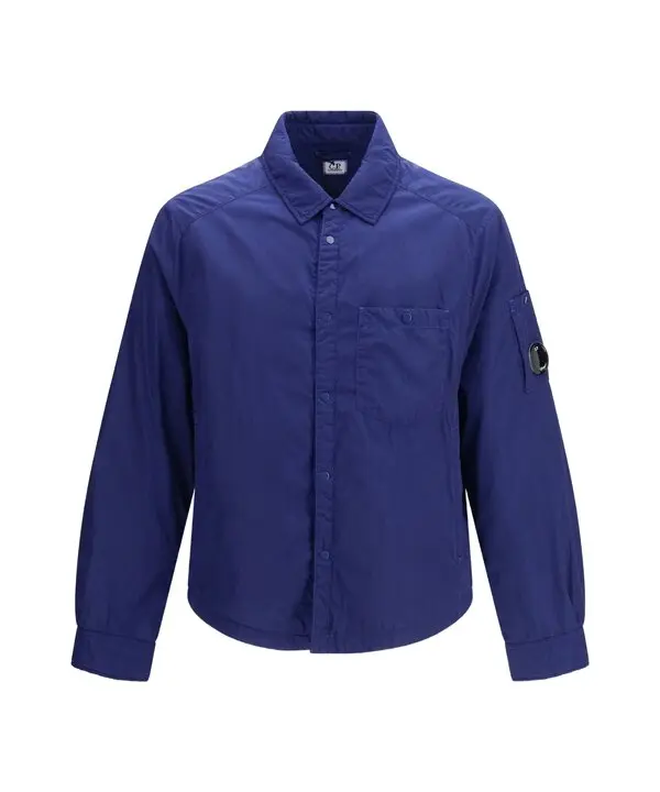 C.P. COMPANY Snap-button Shirt Jacket - Blue