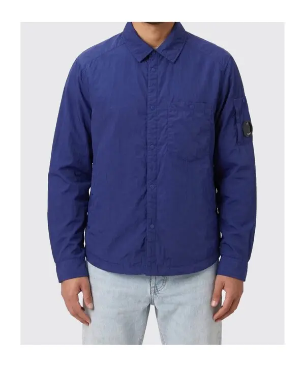 C.P. COMPANY Snap-button Shirt Jacket - Blue