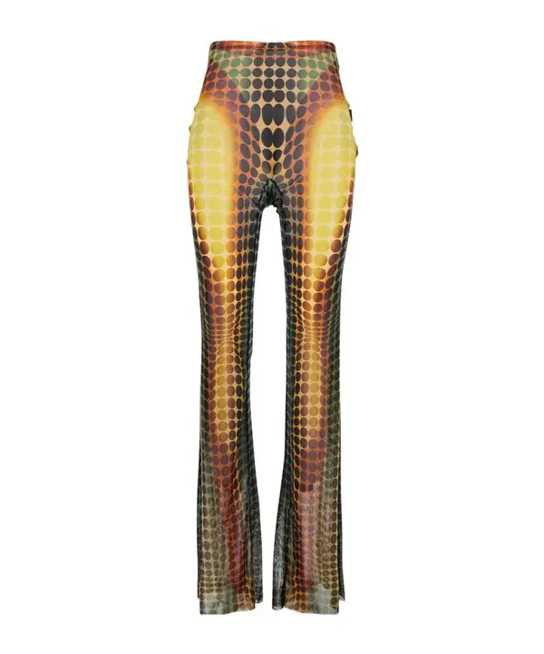 JEAN PAUL GAULTIER Printed Flare Pants - Multi-color