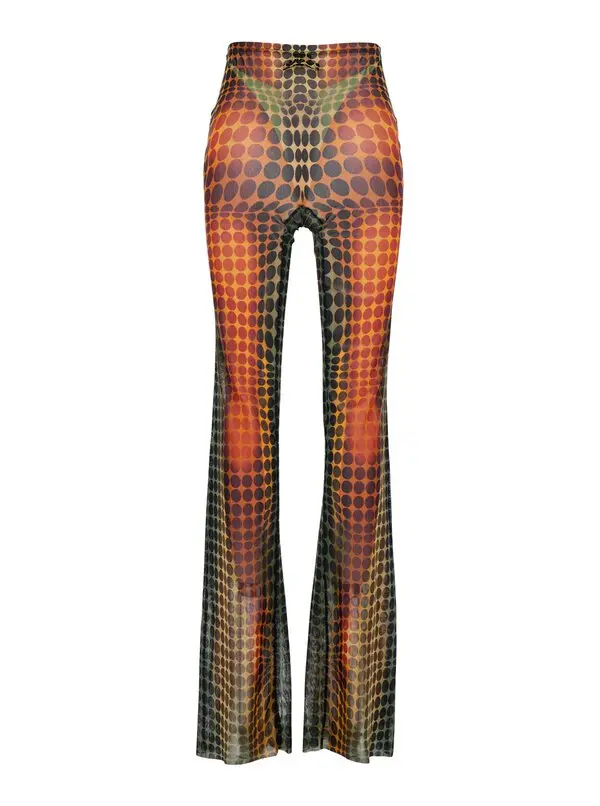 JEAN PAUL GAULTIER Printed Flare Pants - Multi-color